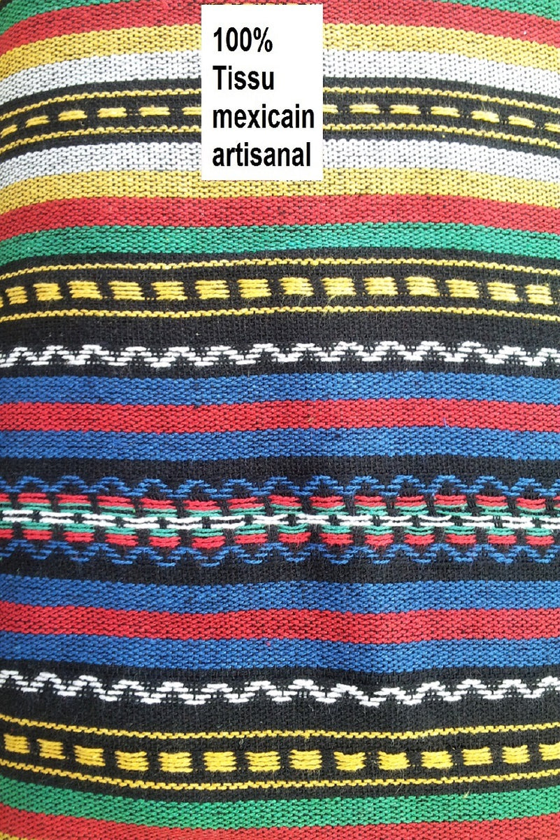 Tissu décoration au mètre artisanat mexicain rayures couture rideau co ...