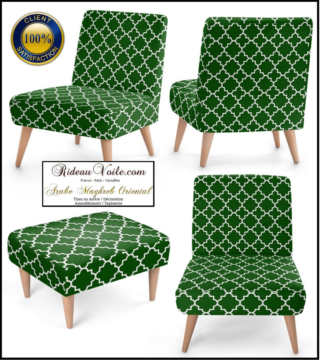 Upholstery tapestry Arabic fabric meter drapes motif Oriental tissu au ...